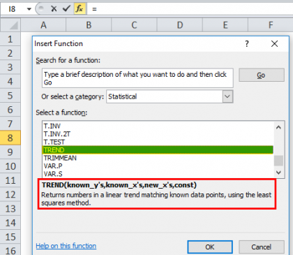 TREND in Excel (Formula,Examples) | How to Use TREND Function?