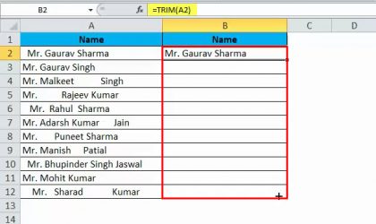 TRIM in Excel (Formula, Examples) | How to Use Excel TRIM Function?