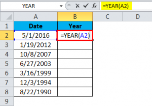 YEAR in Excel (Formula, Examples) | How to use YEAR Function?