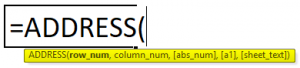 ADDRESS in excel (Formula, Examples) | How to Use?