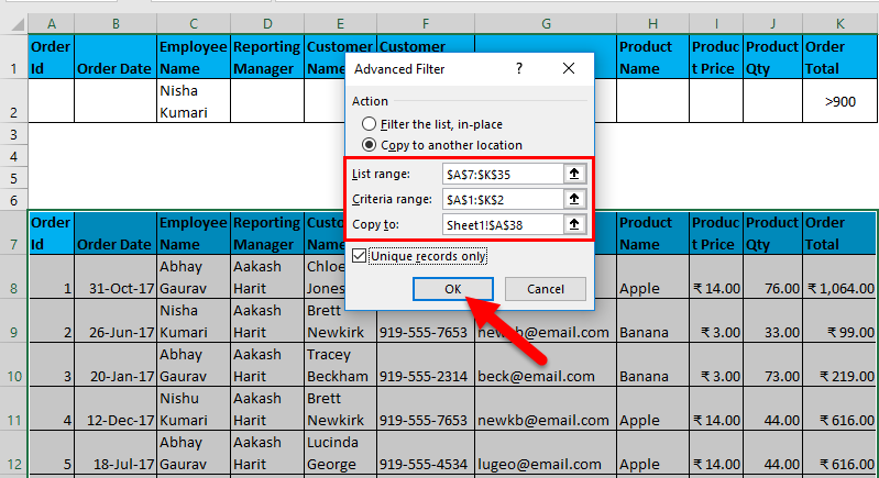 Advanced Filter In Excel Examples How To Use Advanced Filter In Excel