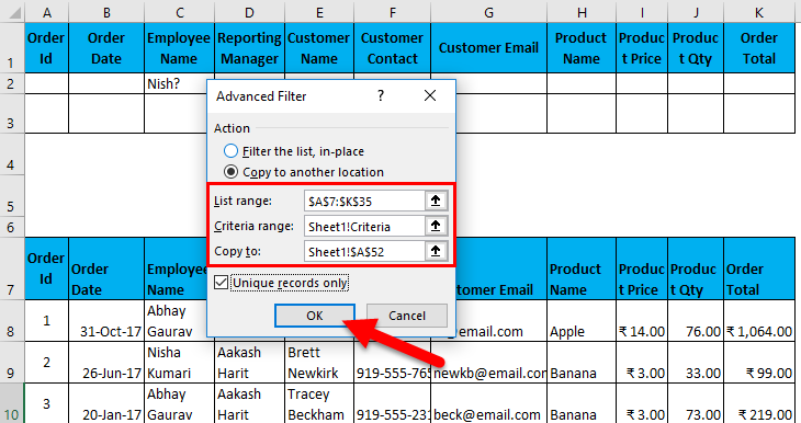 Advanced Filter In Excel Examples How To Use Advanced Filter In Excel