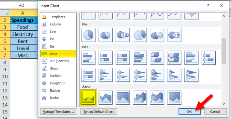 Area Chart in Excel | How to Make Area Chart in Excel with examples?