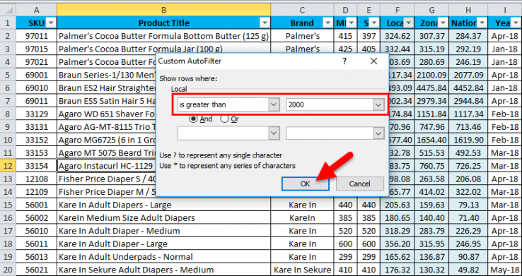 AutoFilter In Excel Examples How To Use AutoFilter 