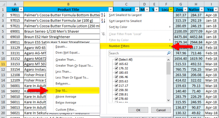 AutoFilter In Excel Examples How To Use AutoFilter 