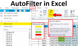 AutoFilter in Excel (Examples) | How to Use AutoFilter?