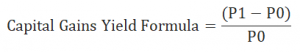 Capital Gains Yield Formula | Calculator (Excel template)