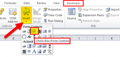 CheckBox in Excel (Examples) | How to Create CheckBox in Excel?