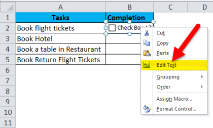 CheckBox in Excel (Examples) | How to Create CheckBox in Excel?