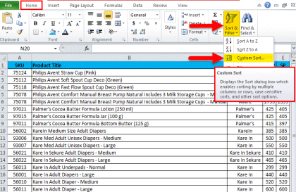 Sort Column in Excel (Examples) | How to Sort Column in Excel?