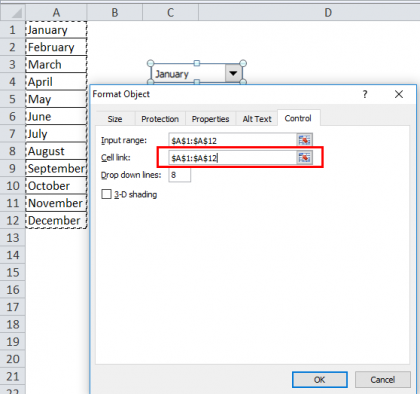 How To Display Multicolumn Combo Box In Excel Excel Examples