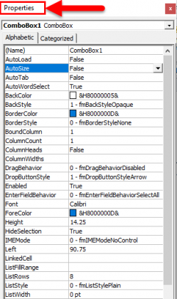 How To Display Multicolumn Combo Box In Excel Excel Examples