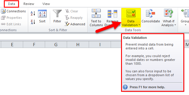 Data Validation In Excel Examples How To Create Data Validation 