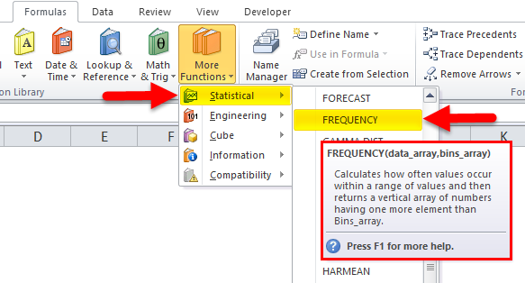 Excel Frequency Distribution Formula Examples How To Create 