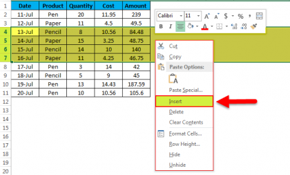 Insert Multiple rows in Excel | How to Insert Multiple rows? (Examples)