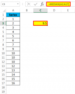 Median Function in Excel (Formula, Examples) | How to use Median?