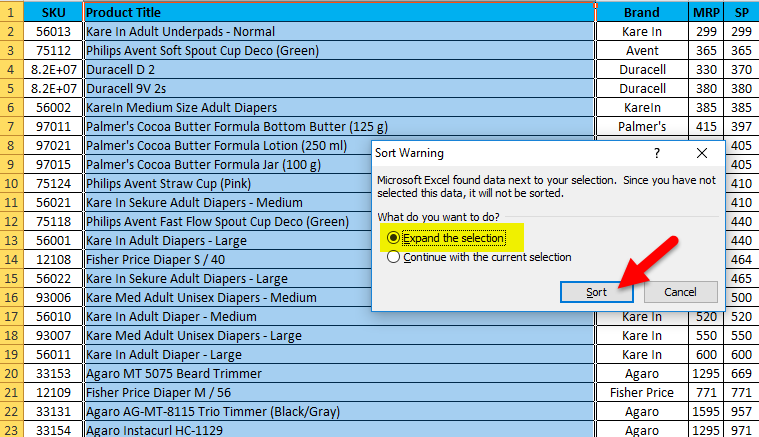 Sort Column In Excel Examples How To Sort Column In Excel 