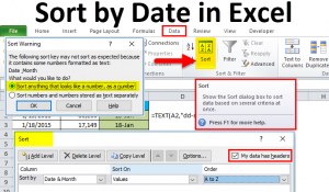 Excel Sort by Date (Examples) | How to Sort by Date in Excel?