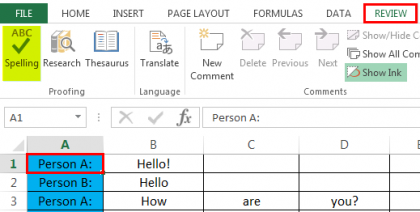 Spell Check in Excel | How to Perform Spell Check in Excel (Examples)