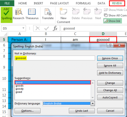 Spell Check in Excel | How to Perform Spell Check in Excel (Examples)