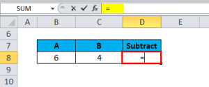Subtraction in Excel | How To Use Subtraction Operator in Excel?