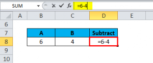 Subtraction in Excel | How To Use Subtraction Operator in Excel?