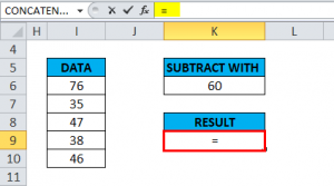 Subtraction in Excel | How To Use Subtraction Operator in Excel?
