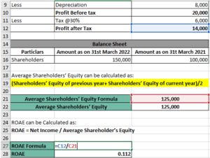 Return On Average Equity Formula | Calculator (Excel template)