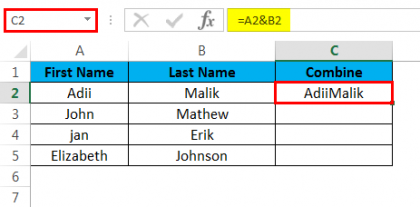 Combine cells in Excel (Examples) | How to use Combine cells?
