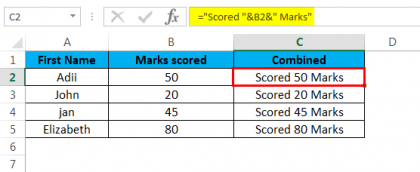 Combine cells in Excel (Examples) | How to use Combine cells?
