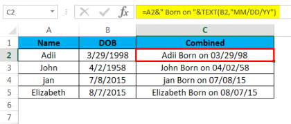Combine cells in Excel (Examples) | How to use Combine cells?