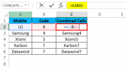 Combine cells in Excel (Examples) | How to use Combine cells?