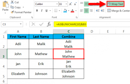 Combine cells in Excel (Examples) | How to use Combine cells?