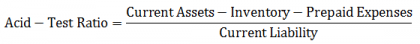 Acid-Test Ratio Formula | Calculator (Excel template)
