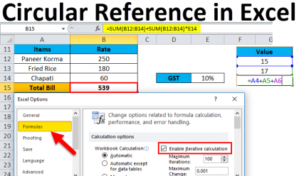 Circular Reference in Excel (Examples) | Guide To Find Circular Reference