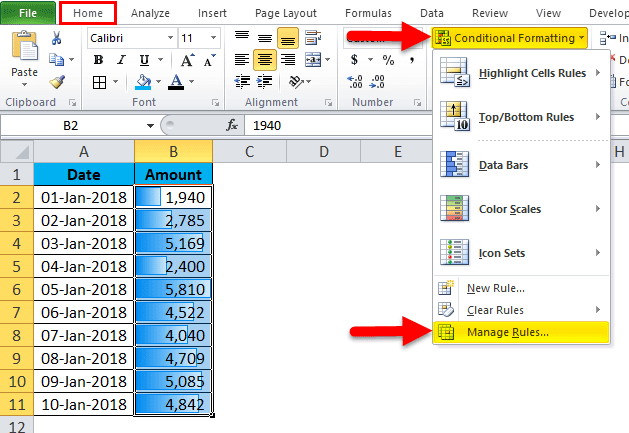 Data Bars In Excel Examples How To Add Data Bars In Excel 