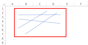 Drawing a line in Excel | How to Draw line in excel? (with examples)