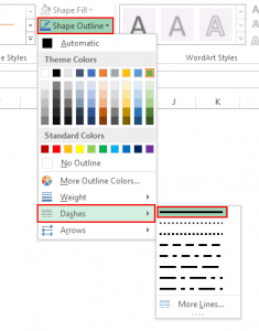 Drawing a line in Excel | How to Draw line in excel? (with examples)