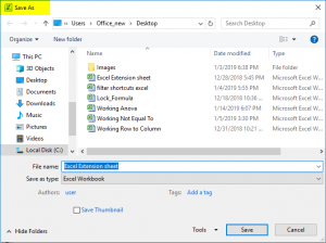 Extensions of Excel | Types of File Formats ( XLS, XLSX, XLSM, XLSB )