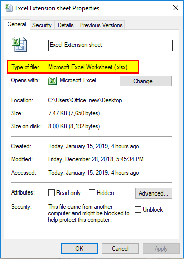  List Of Excel File Types 