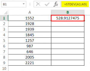 STDEV Function in Excel (Formula, Examples) | How to use STDEV?