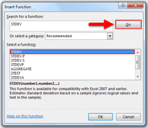 STDEV Function in Excel (Formula, Examples) | How to use STDEV?