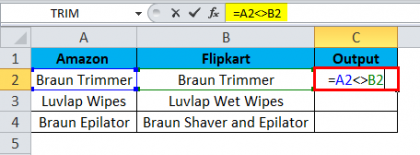 Not Equal To in Excel (Examples) | How to use Not Equal To?