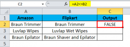 Not Equal To in Excel (Examples) | How to use Not Equal To?