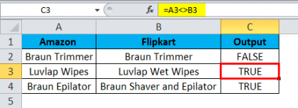 Not Equal To in Excel (Examples) | How to use Not Equal To?