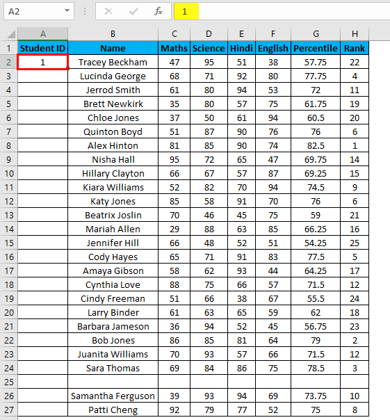 Numbering In Excel Methods To Add Serial Numbers In Excel