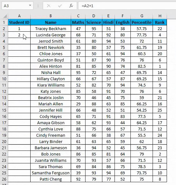 Numbering In Excel Methods To Add Serial Numbers In Excel