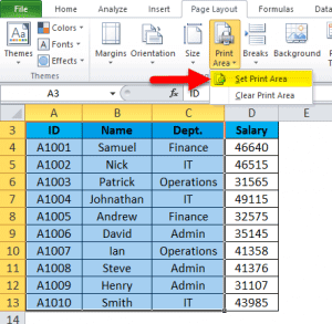 Print Area in Excel (Example) | How to Set Excel Print Area?
