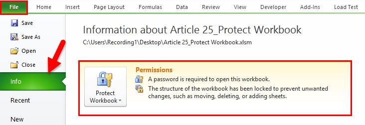 Protect Workbook In Excel How To Protect Excel Workbook 