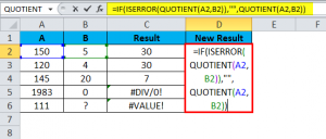 QUOTIENT in Excel (Formula, Examples) | Uses of QUOTIENT Function